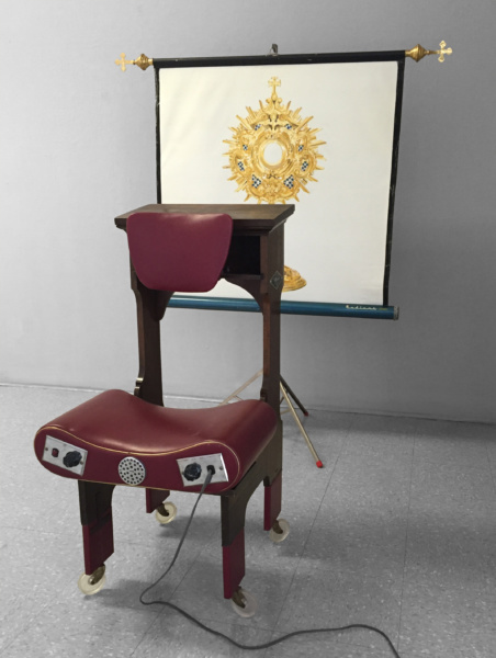 kneeler converted to a vibrating chair – Allen Topolski