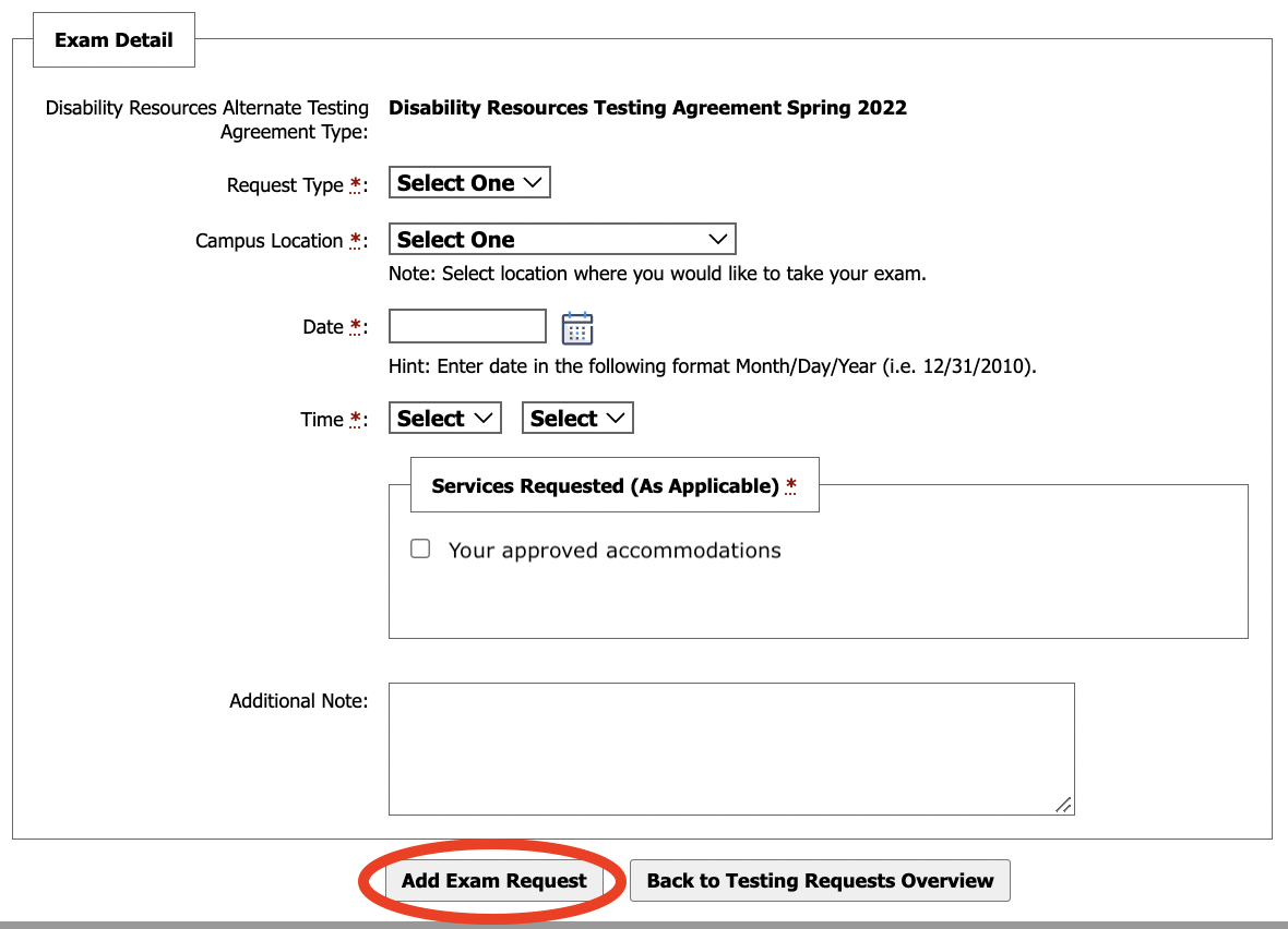 Using the DR Student Portal : Students : Office of Disability Resources ...