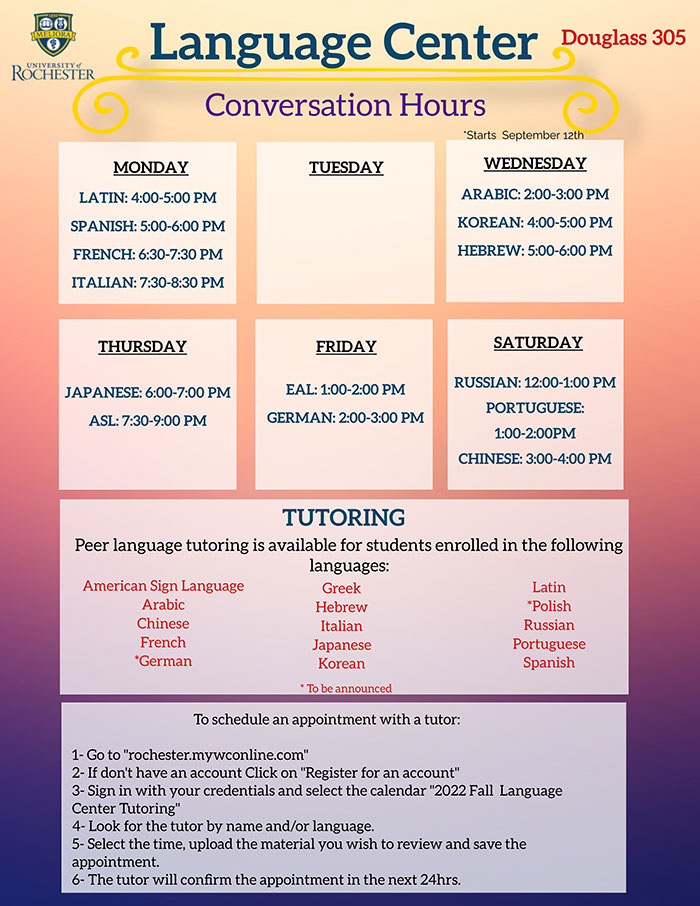 Language Center : University of Rochester