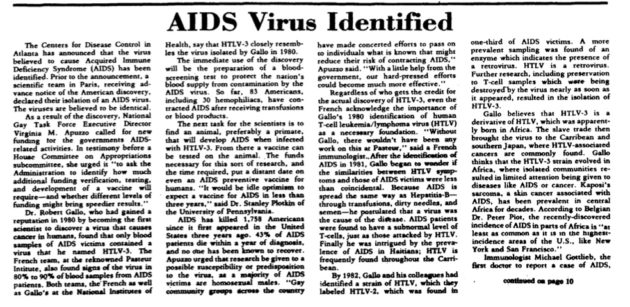 News from the front lines of the AIDS fight