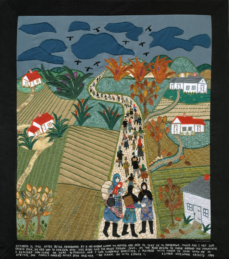 Needlework artist evokes detail of tragic history