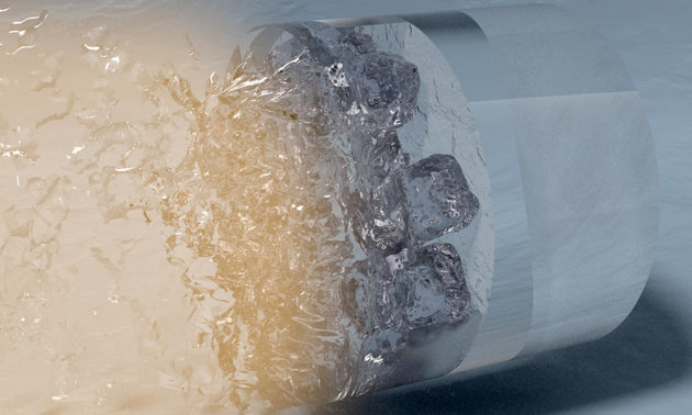 'Exotic' form of superionic ice simultaneously a solid and a liquid ...