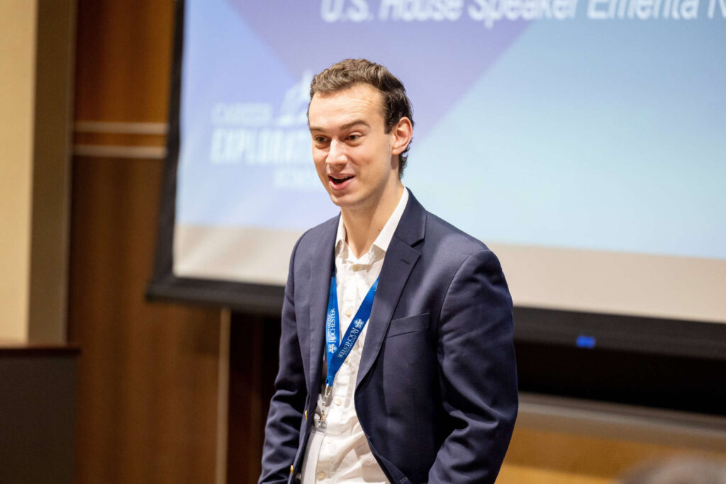 Ian Krager ’22: Congressional communications director meets the press