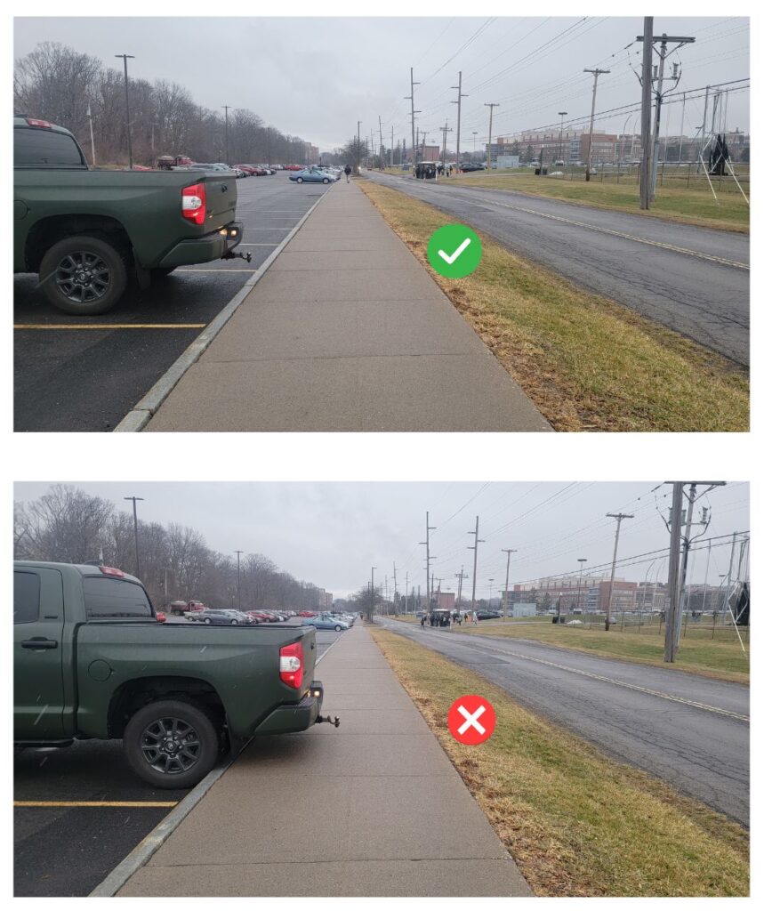 Reminder to park clear of curb and sidewalk - Department of ...