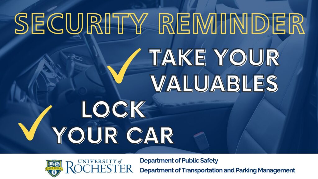 Vehicle Security Reminders - Department of Transportation and Logistics