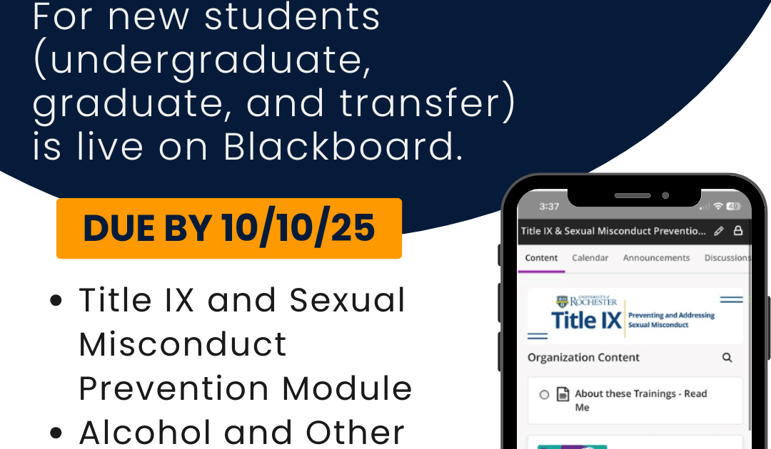 Required Annual Training - Sexual Misconduct and Title IX